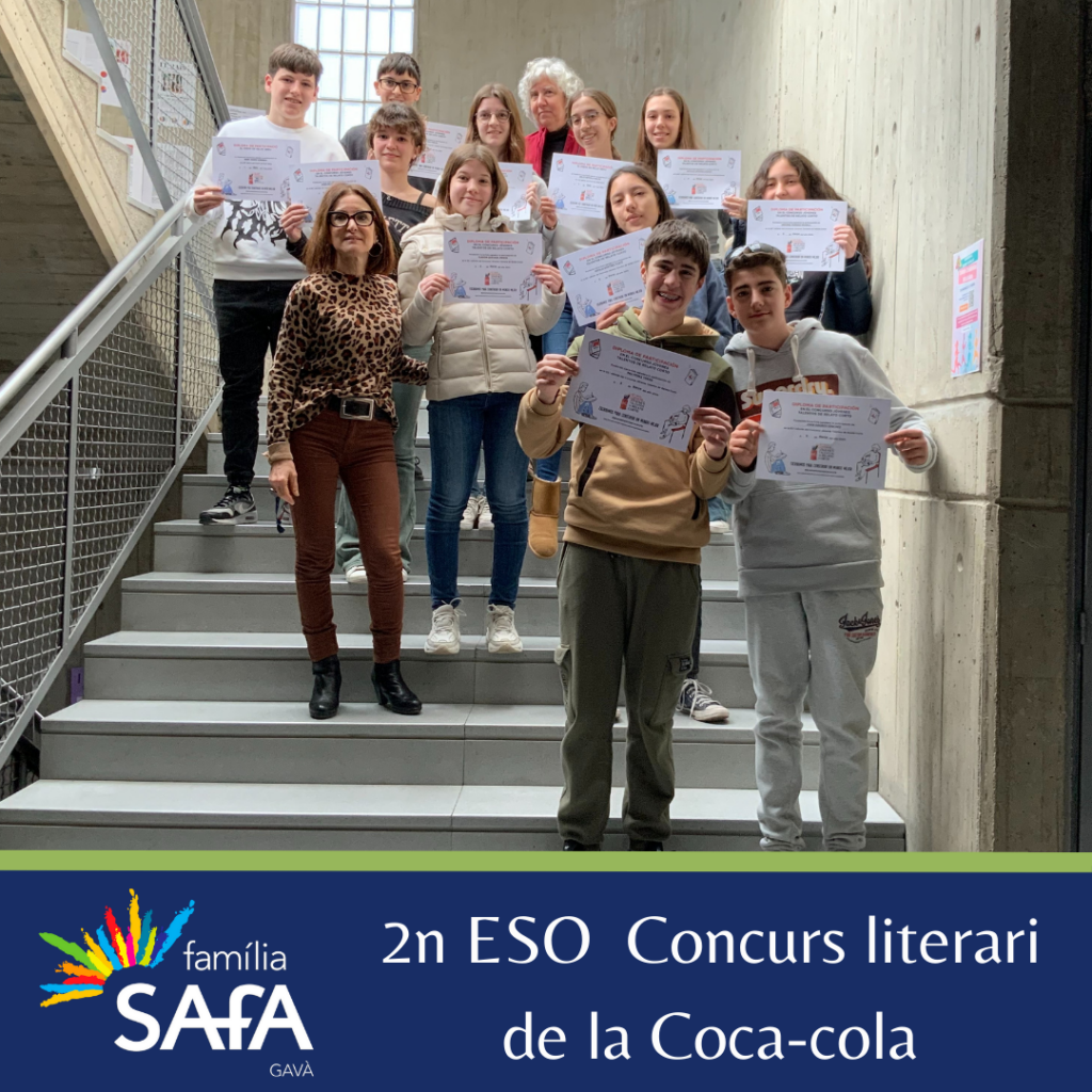 2n ESO Concurs literari de la Coca-cola – SAFA GAVÀ – Colegio Sagrada ...